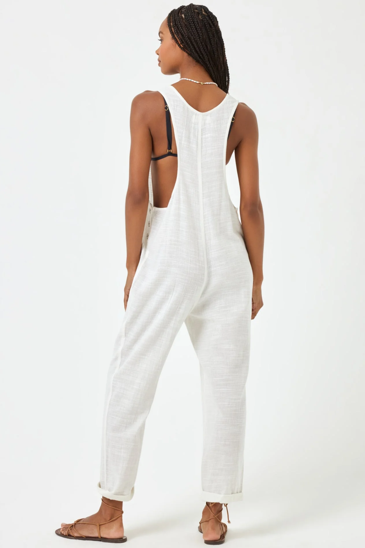 L*Space Freya Jumper in Cream - Stylish Women's Jumpsuit – Bikinibird